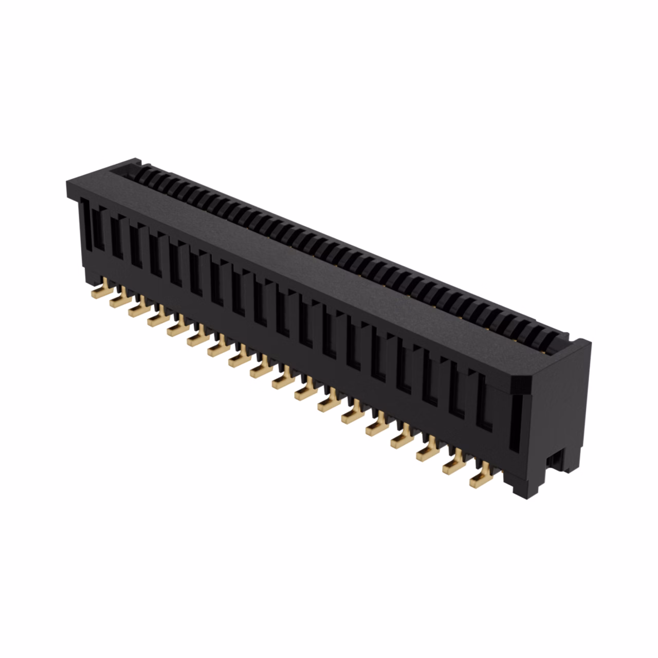 Easy-On FFC/FPC Connector, 0.50mm Pitch, Surface Mount, Vertical, Non-ZIF, Reverse Footprint, Gold Plating, Black, 36 Circuits for sale