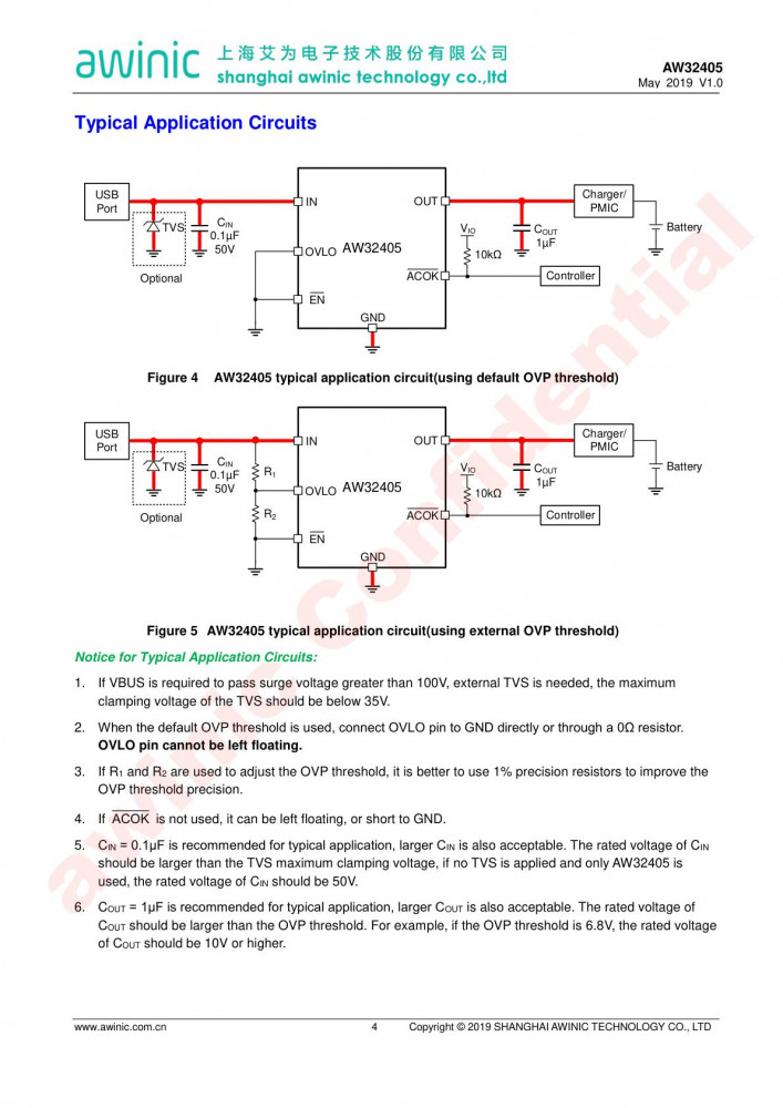 AW32405CSR datasheet page 4