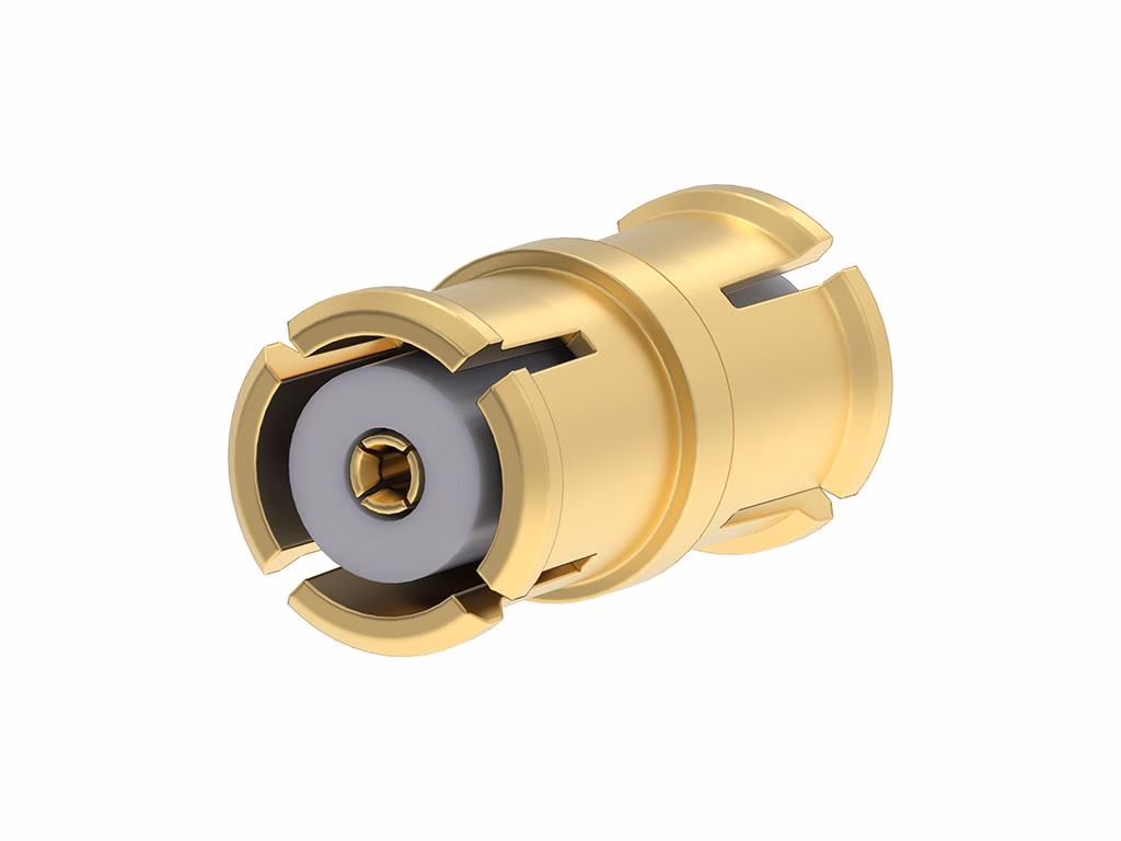 SMP Jack-to-SMP Jack Adapter, Straight, 8.20mm Length, Tray, 50 Ohms
