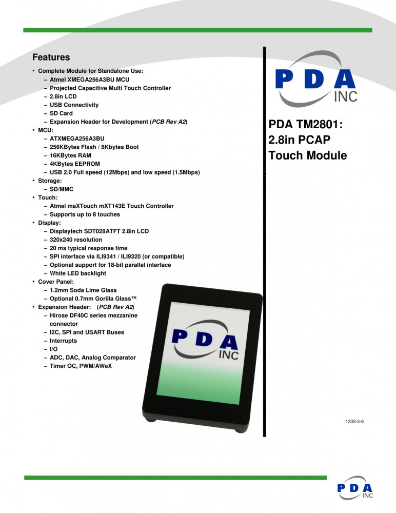 TM2801 document page 1
