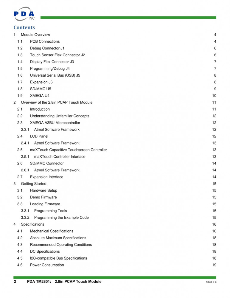 TM2801 document page 2
