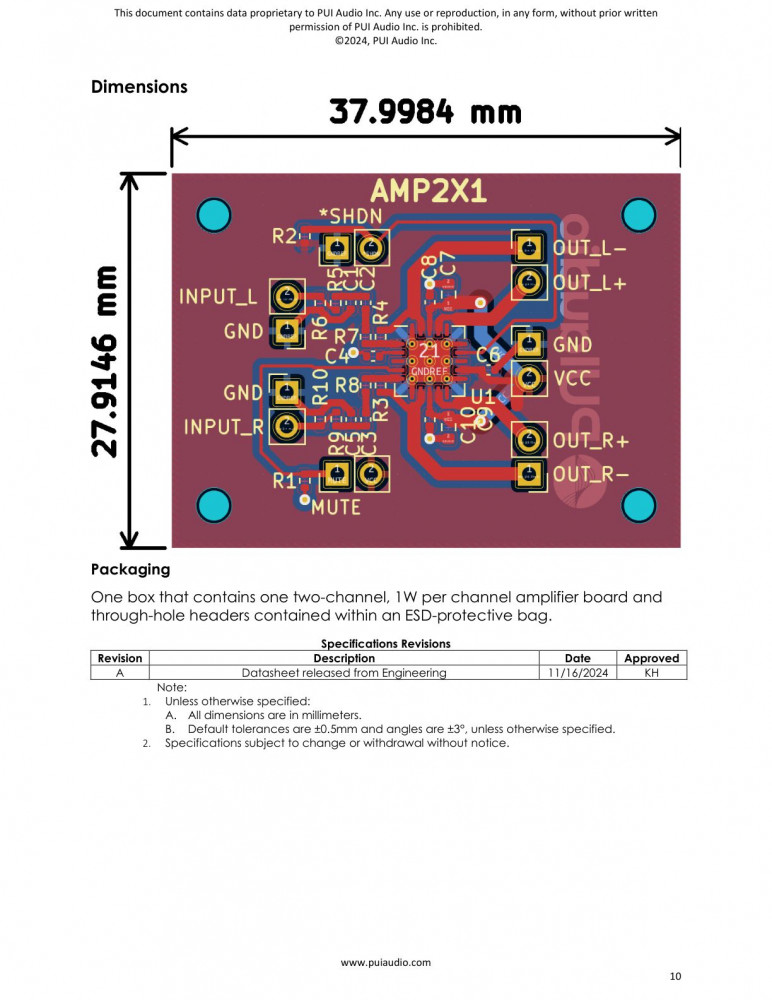 AMP2X1 datasheet page 10