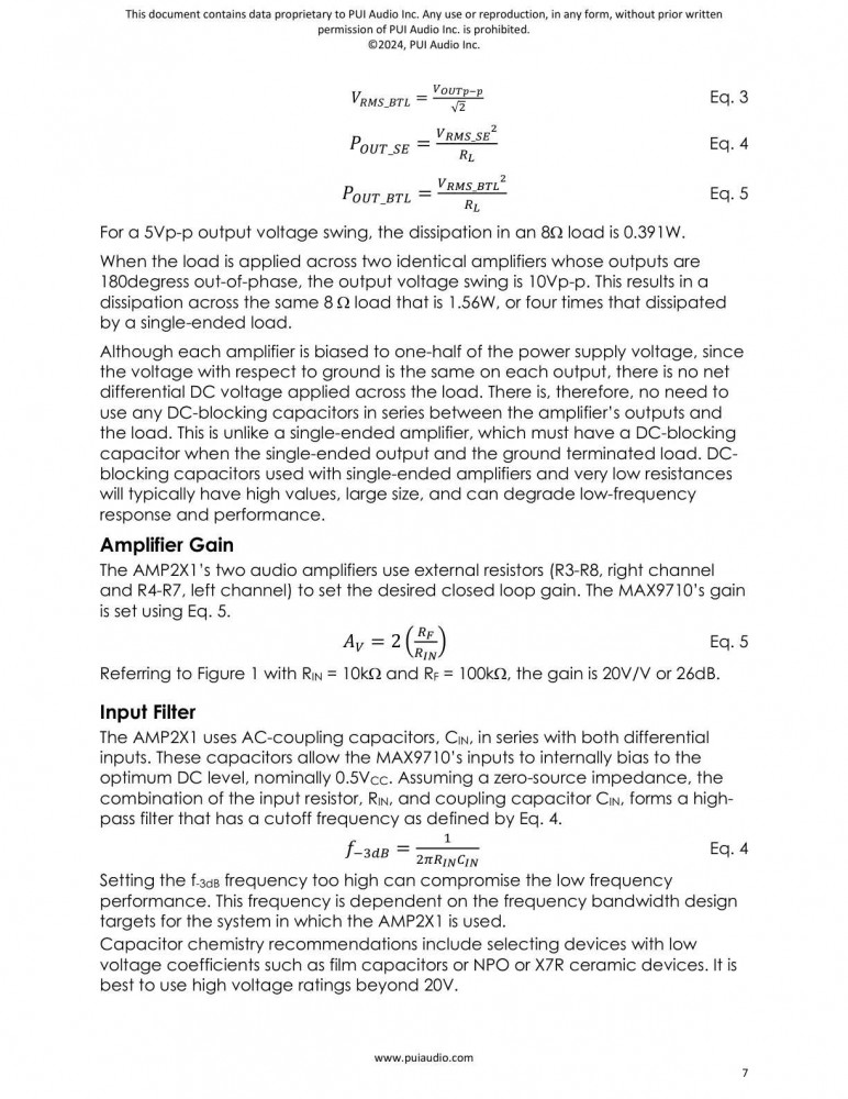 AMP2X1 datasheet page 7
