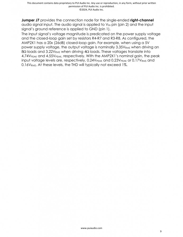 AMP2X1 datasheet page 9