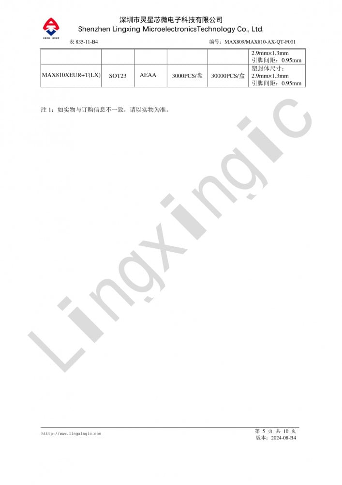 MAX809 MAX810 datasheet page 5