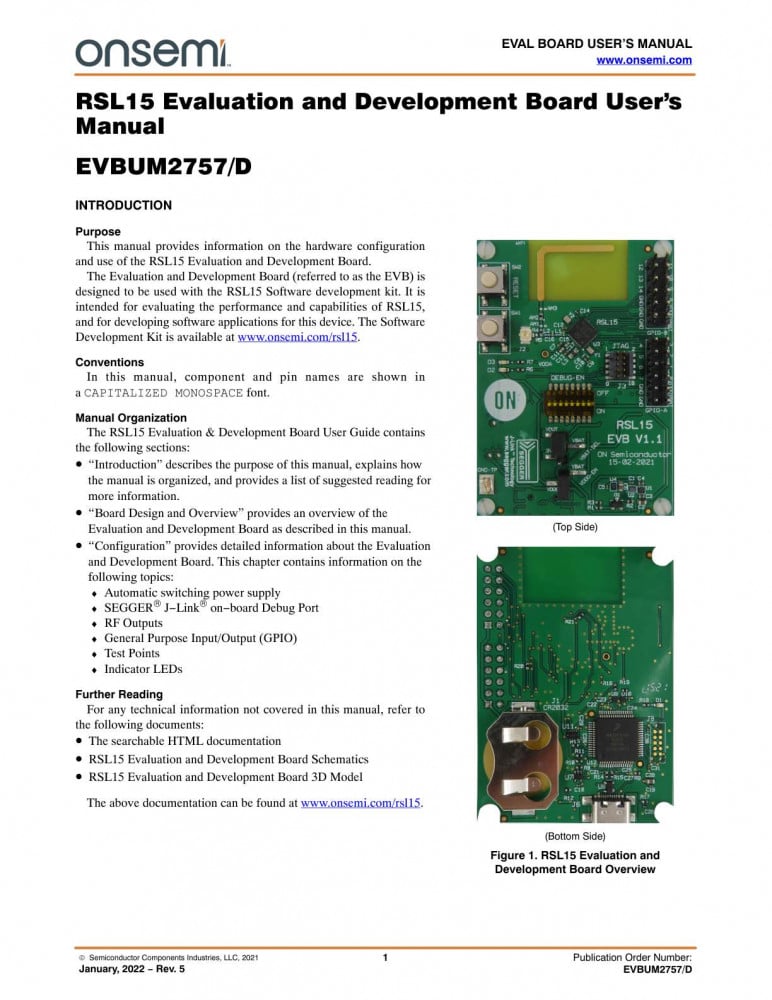 RSL15-EVB document page 1