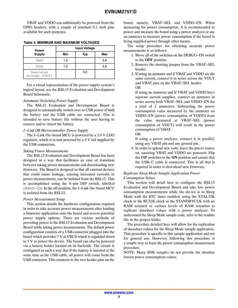 RSL15-EVB document page 3
