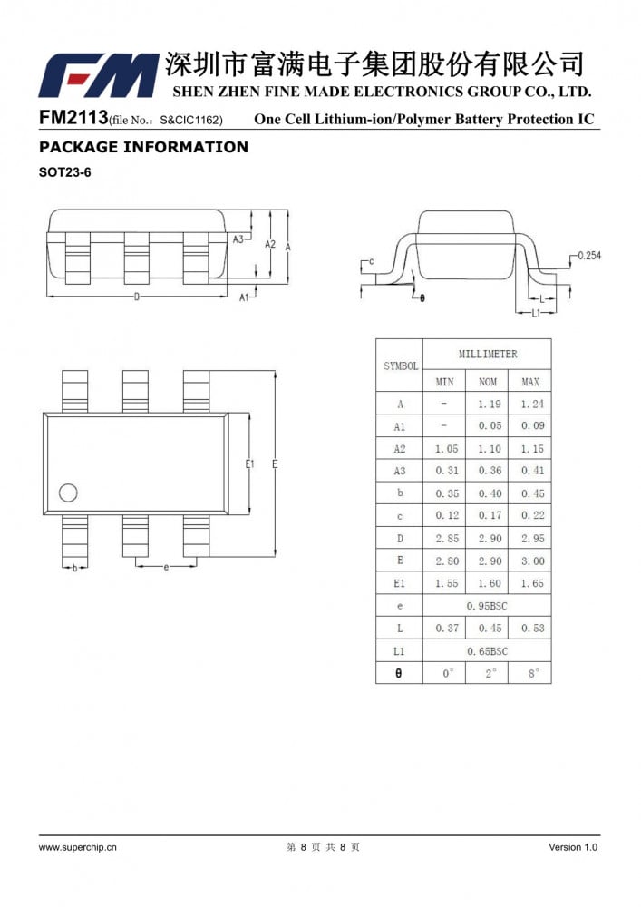 FM2113 datasheet page 8