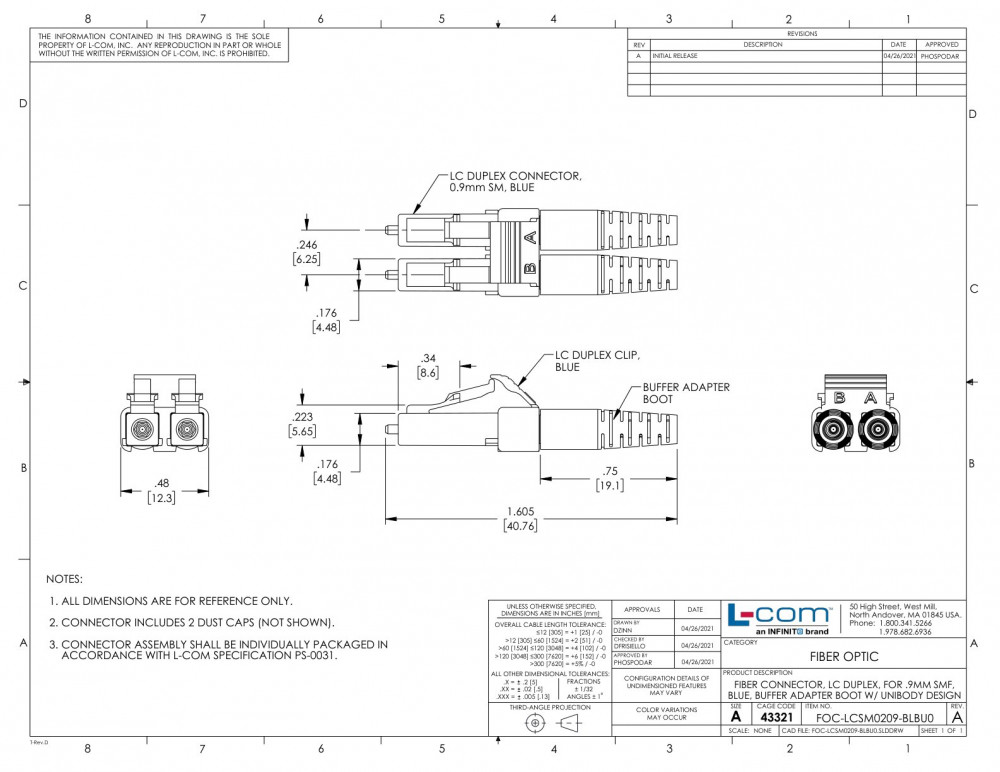 FOC-LCSM0209-BLBU0 technical document preview