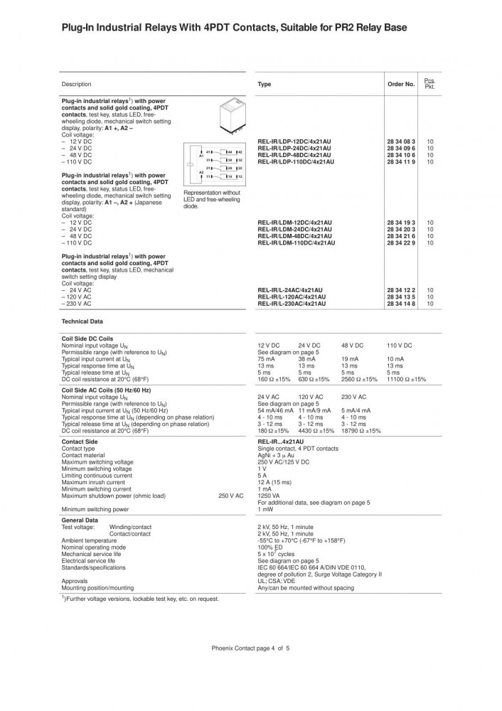 Phoenix Contact 2834148 technical document page 4