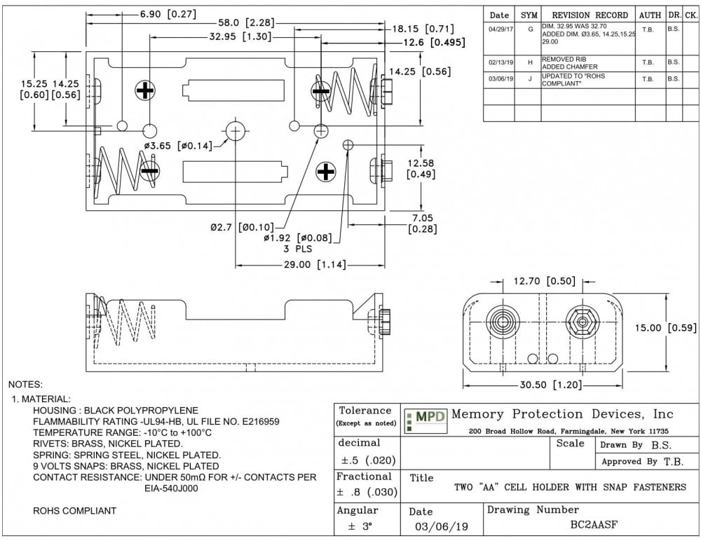 BC2AASF technical drawing preview