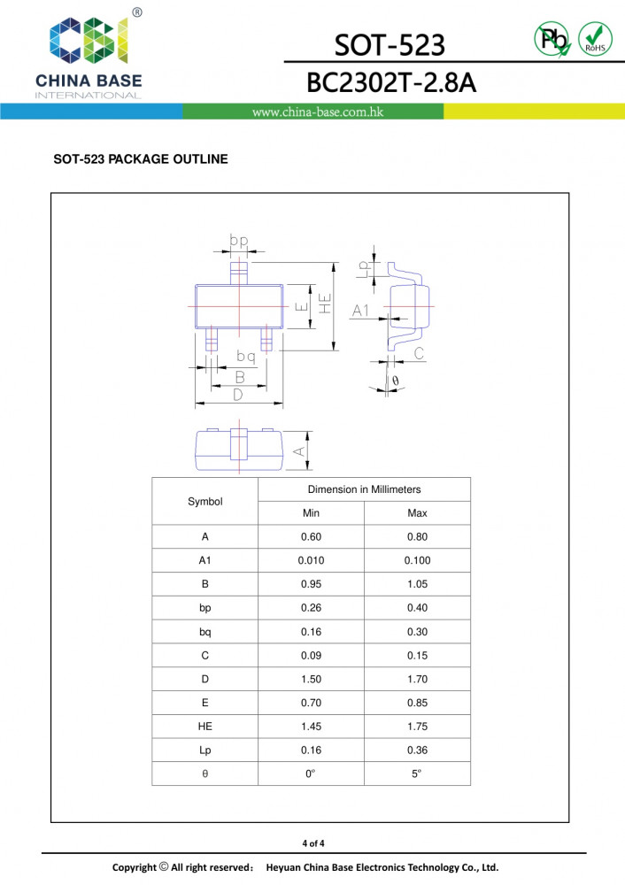 BC2302T-2.8A datasheet page 4