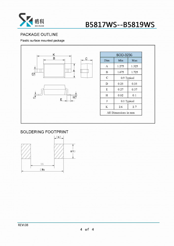 B5817WS datasheet page 4