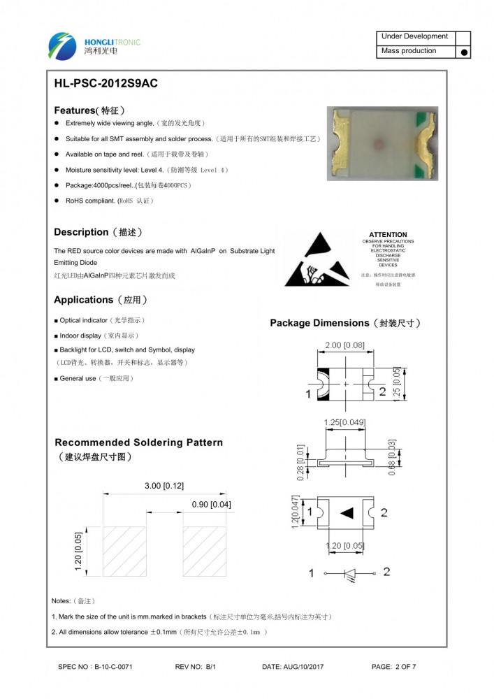 HL-PSC-2012S9AC datasheet page 2