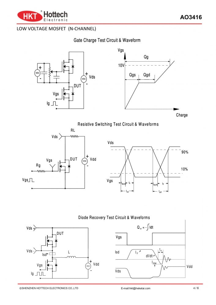 AO3416 datasheet page 4