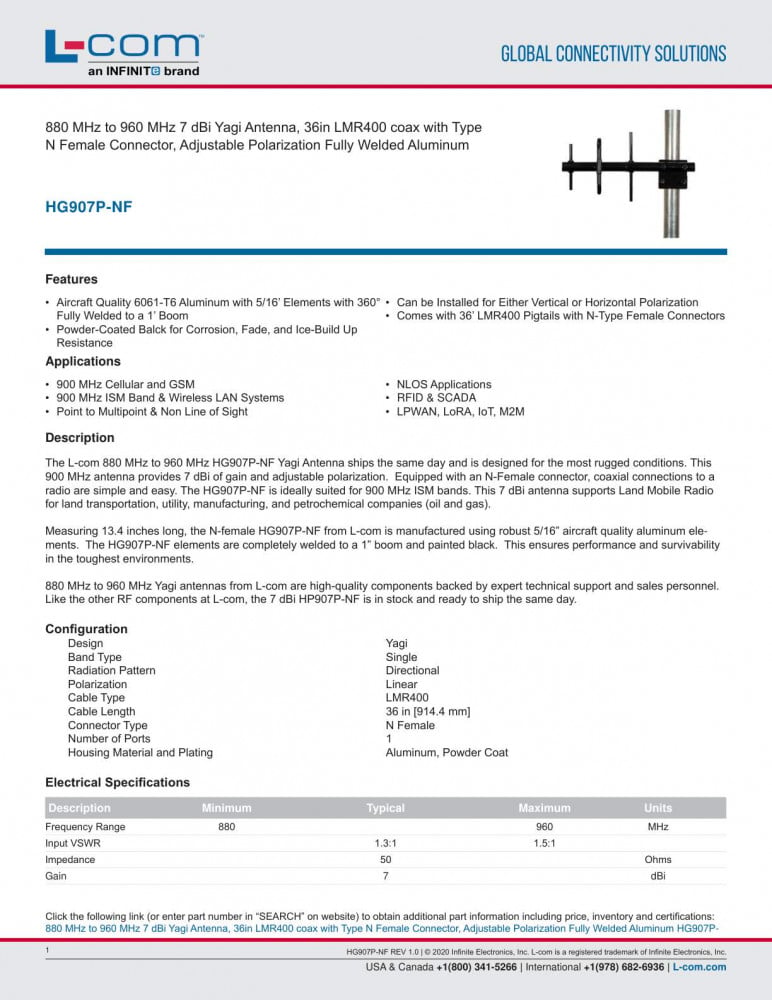 HG907P-NF technical document page 1
