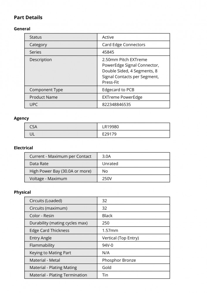 MOLEX 458450003 document page 2