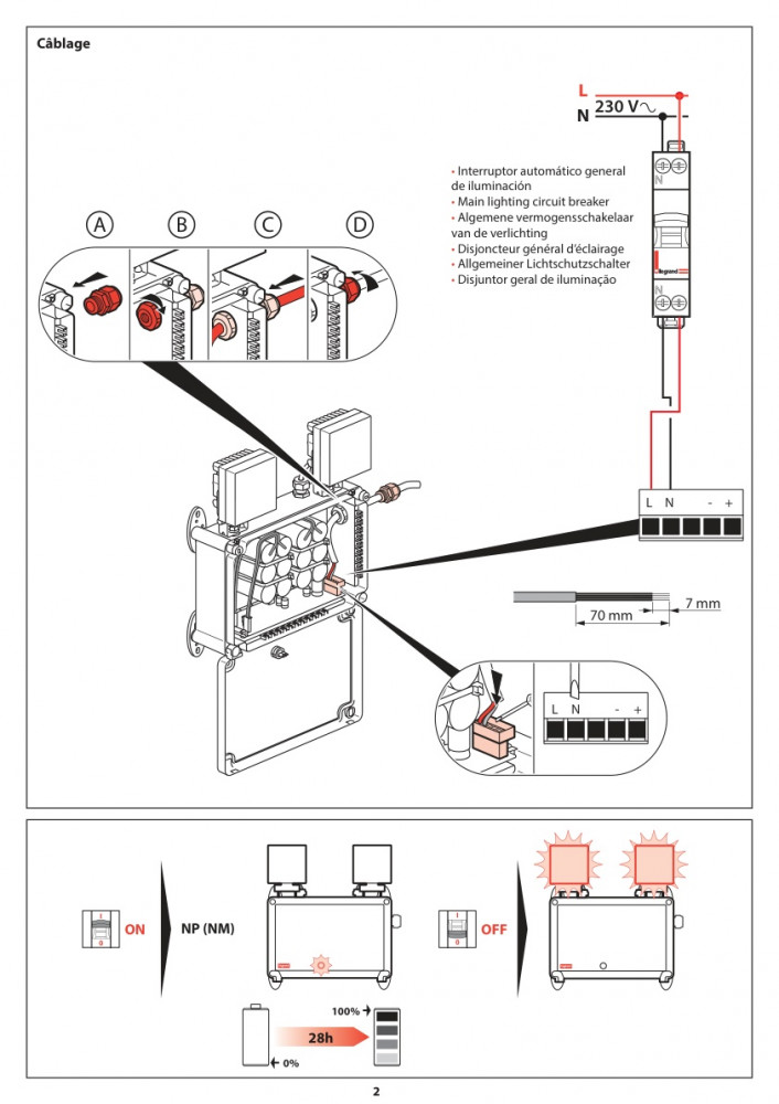 Legrand 661454 technical document, page 2