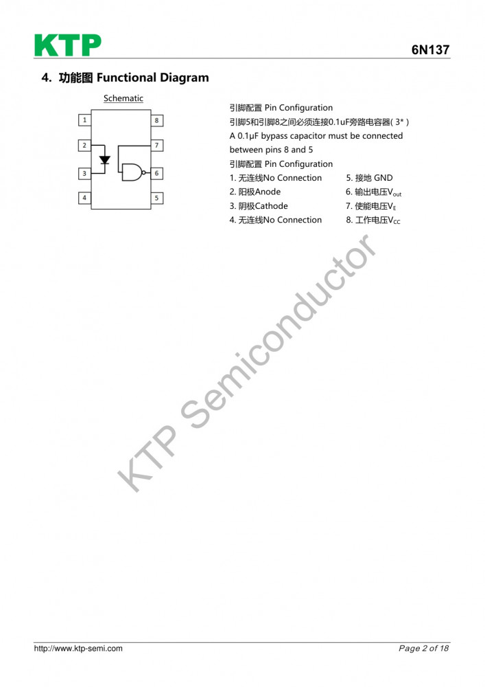 6N137 datasheet page 2