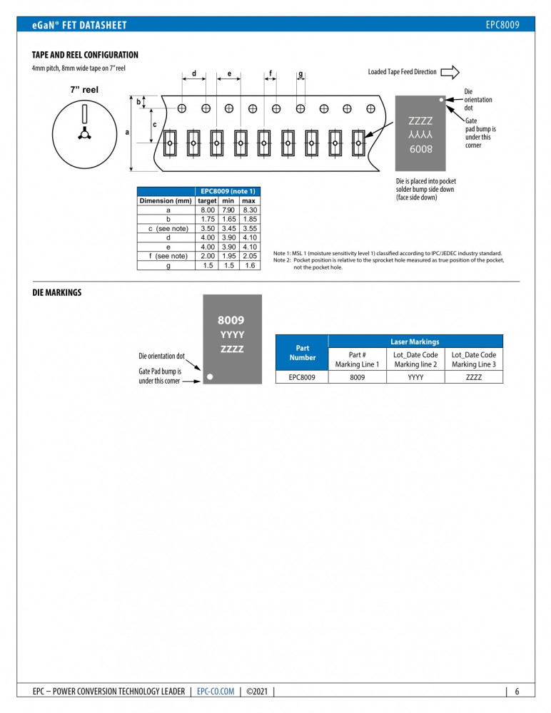 EPC8009 datasheet page 6