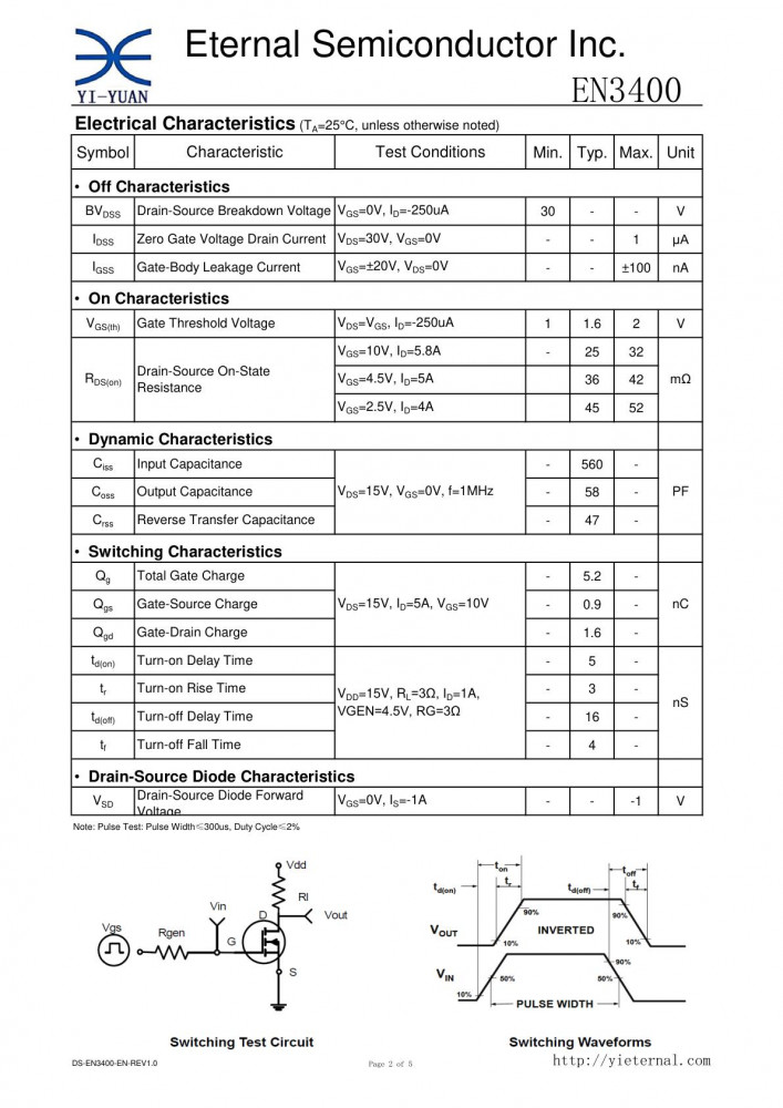 EN3400 datasheet page 2