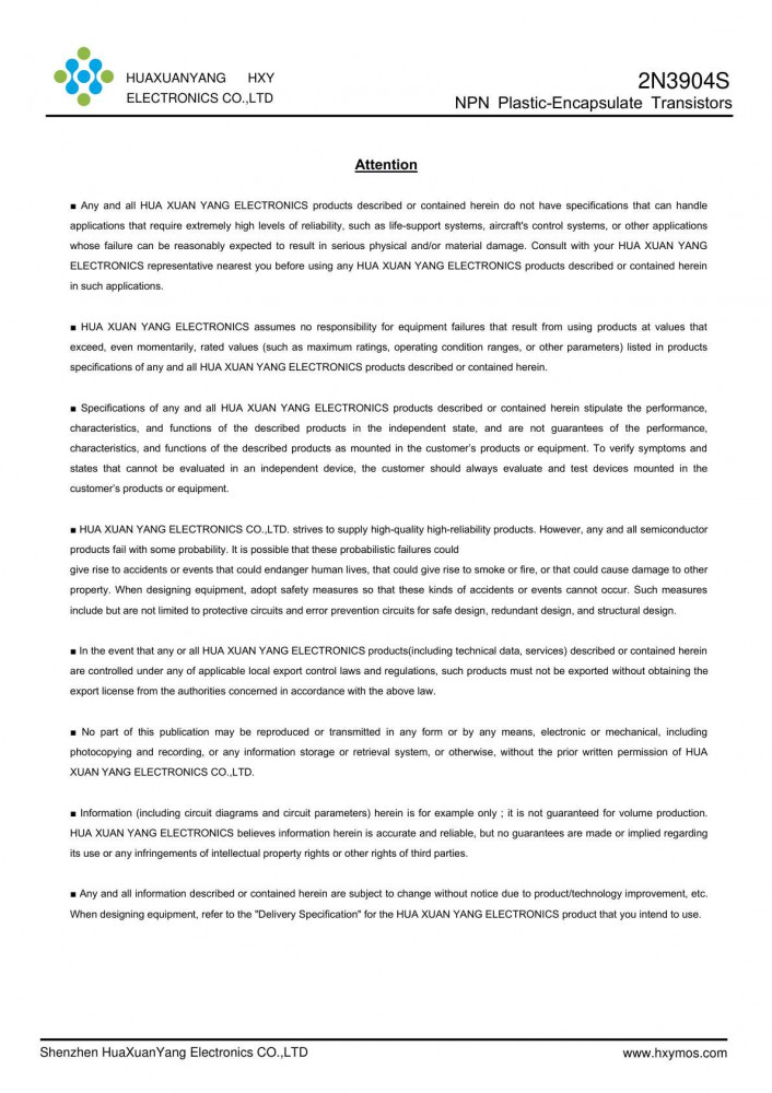 2N3904S-HXY datasheet page 5