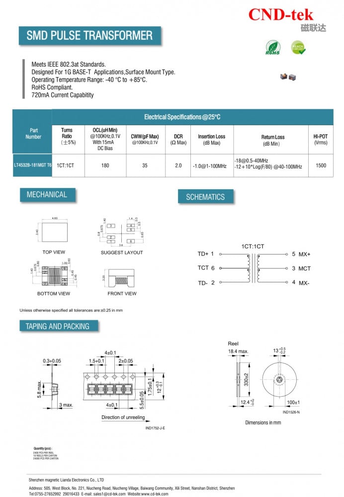 LT4532B-181MGT F6 technical datasheet preview