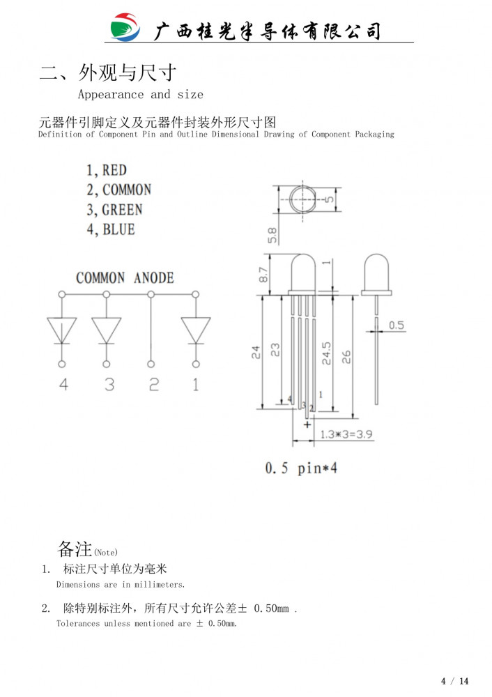 5A9RGBCB datasheet page 4
