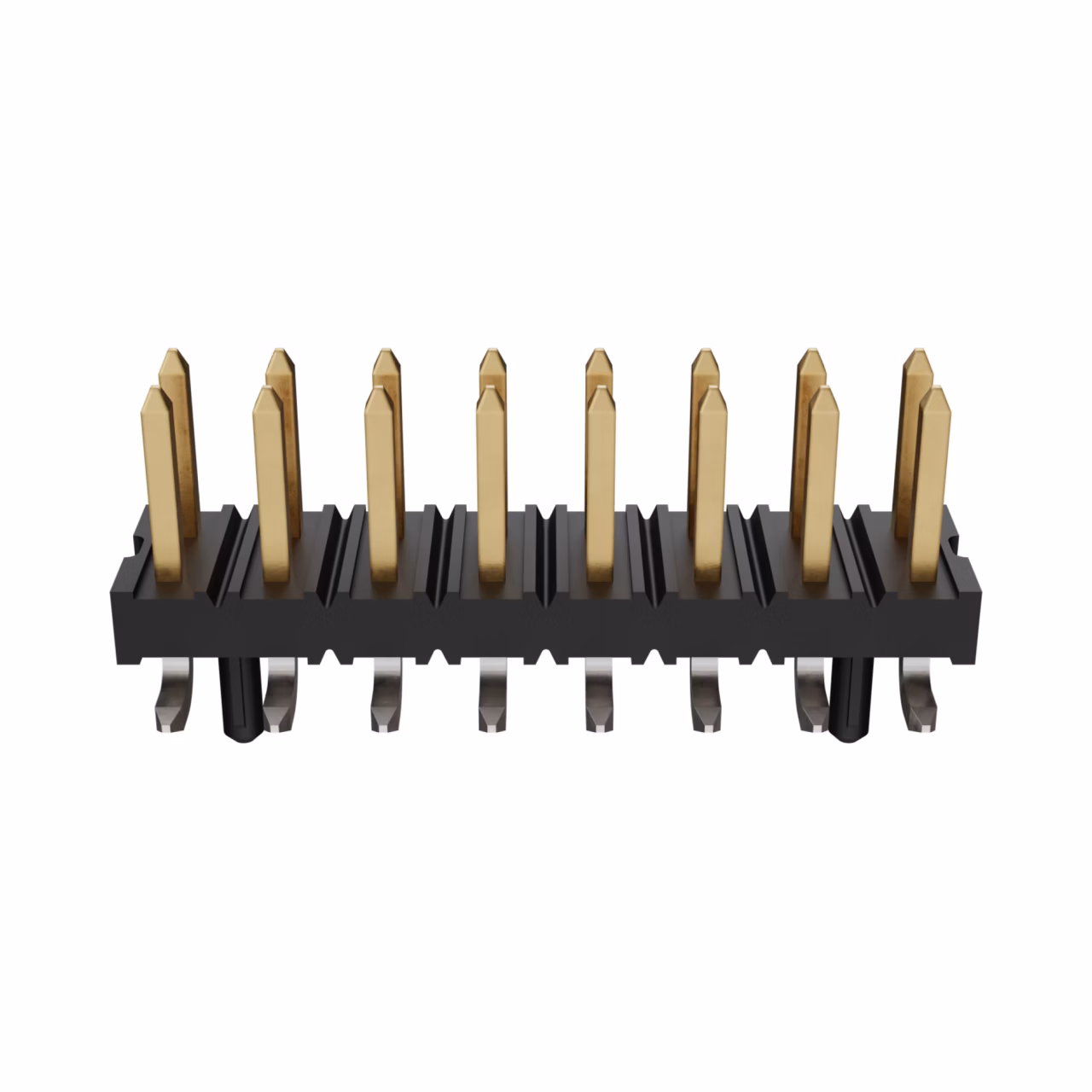 Milli-Grid Header, Vertical, Surface Mount, 16 Circuits, 0.38µm Gold (Au) Plating, Mating Pin Length 3.60mm, with Pegs, Tube, Lead-Free for sale