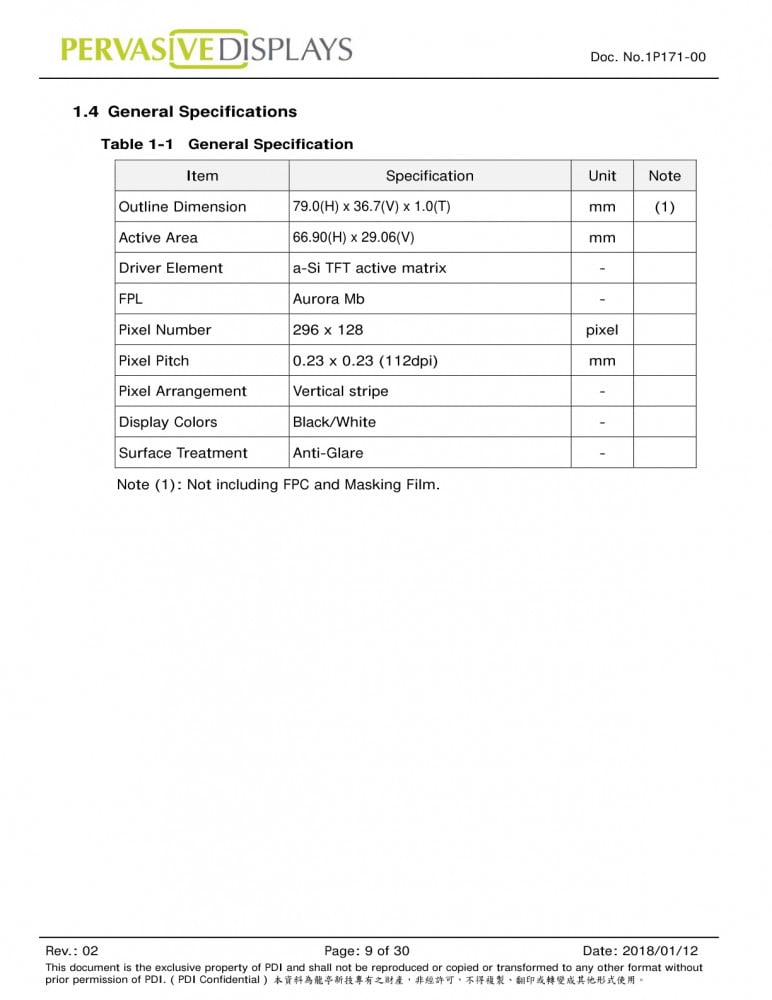E2287CS091 specification page 9