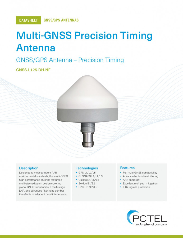 GNSS-L125-DH-NF technical document page 1