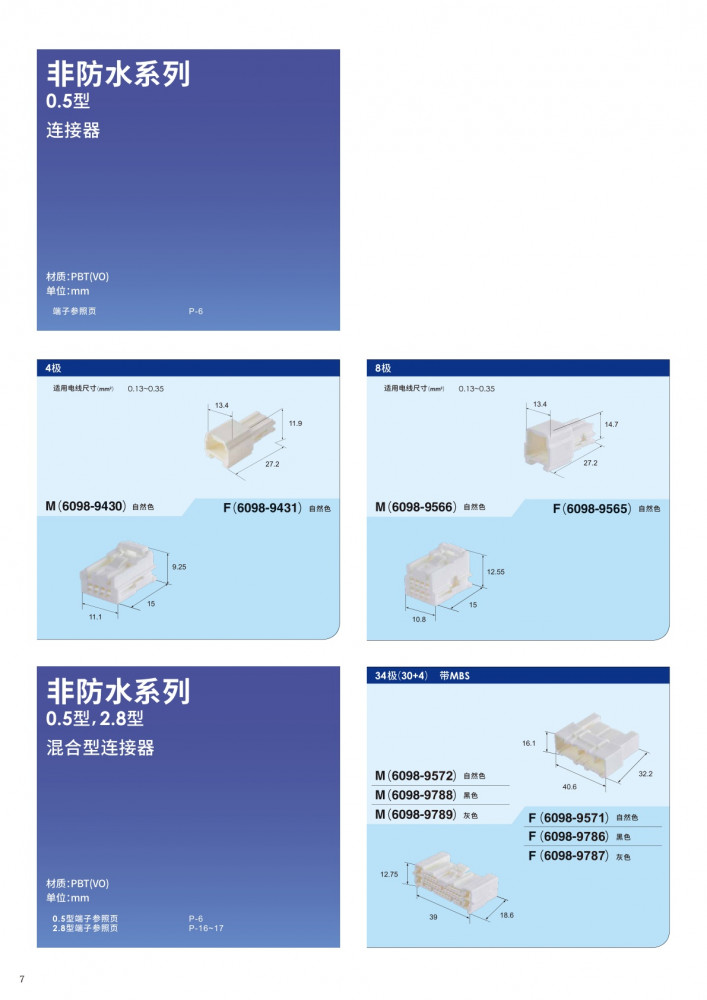 SUMITOMO automotive connector catalog page 8