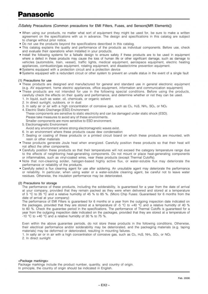 PANASONIC ERBSE technical document page 5