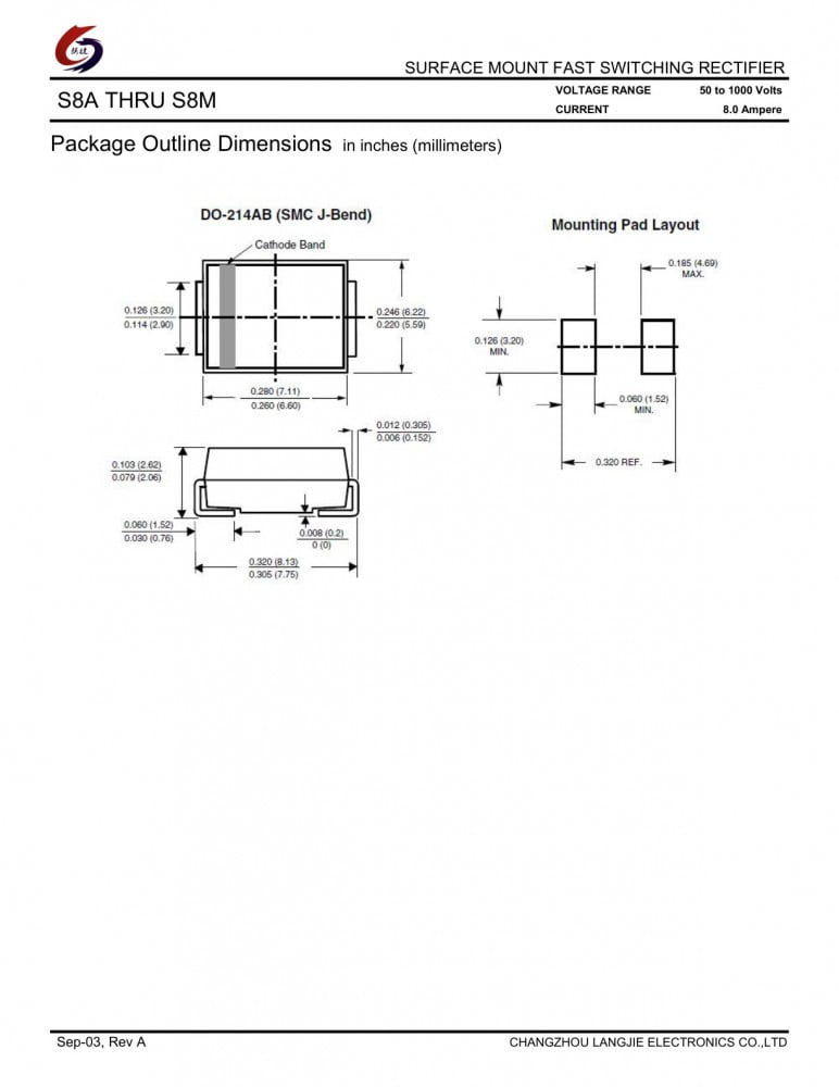LangJie S8M datasheet page 3