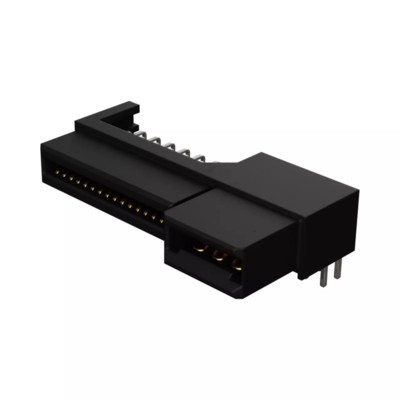 EXTreme LPHPower Receptacle Header, Right-Angle, 2 Power Contacts, 32 Signal Contacts, Select Gold (Au) Plating, for 2.36mm Thick PC Board for sale