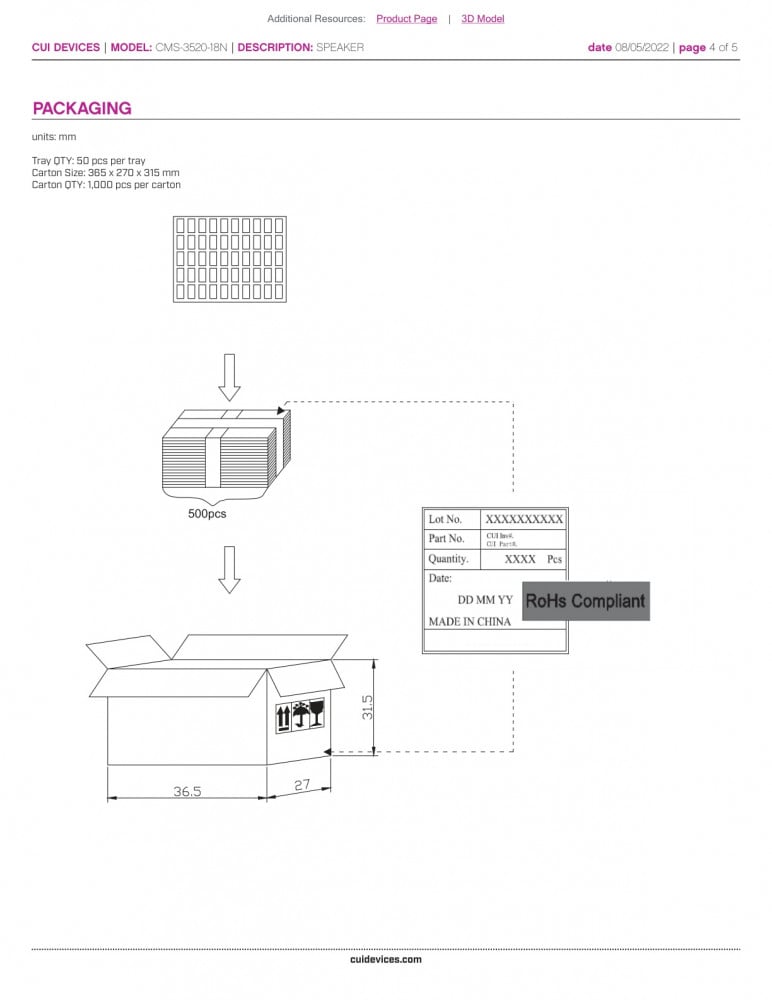 CMS-3520-18N datasheet page 4