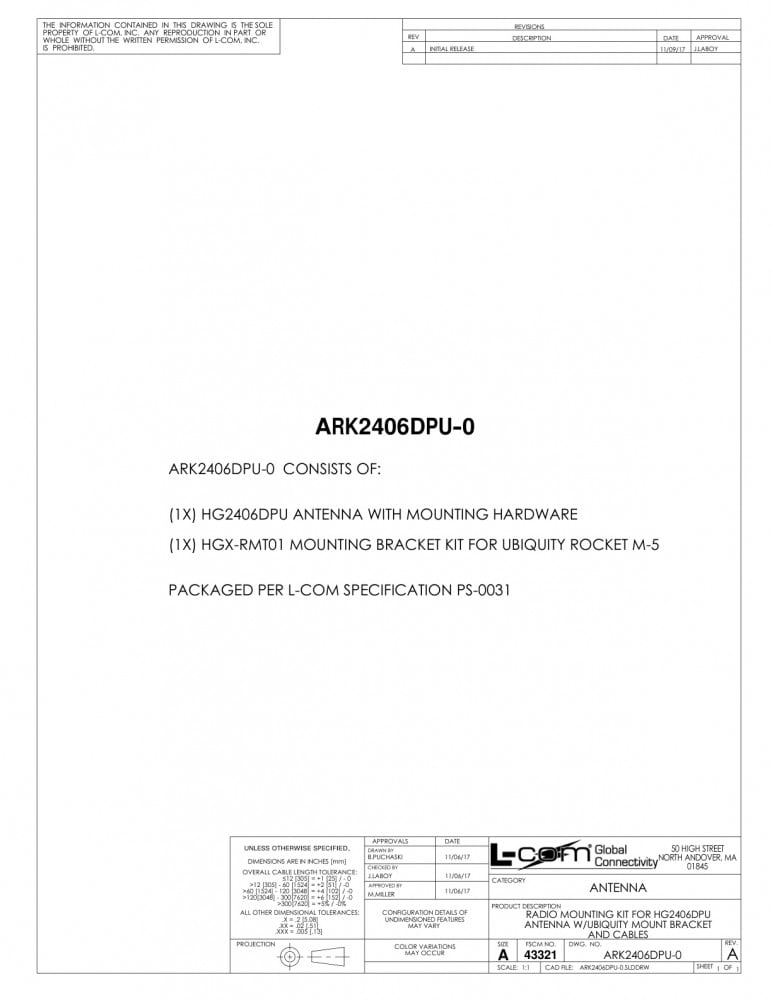 ARK2406DPU-0 technical drawing