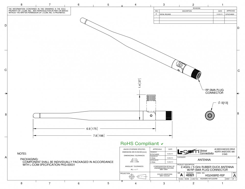 HG2458RD-RSP technical document page