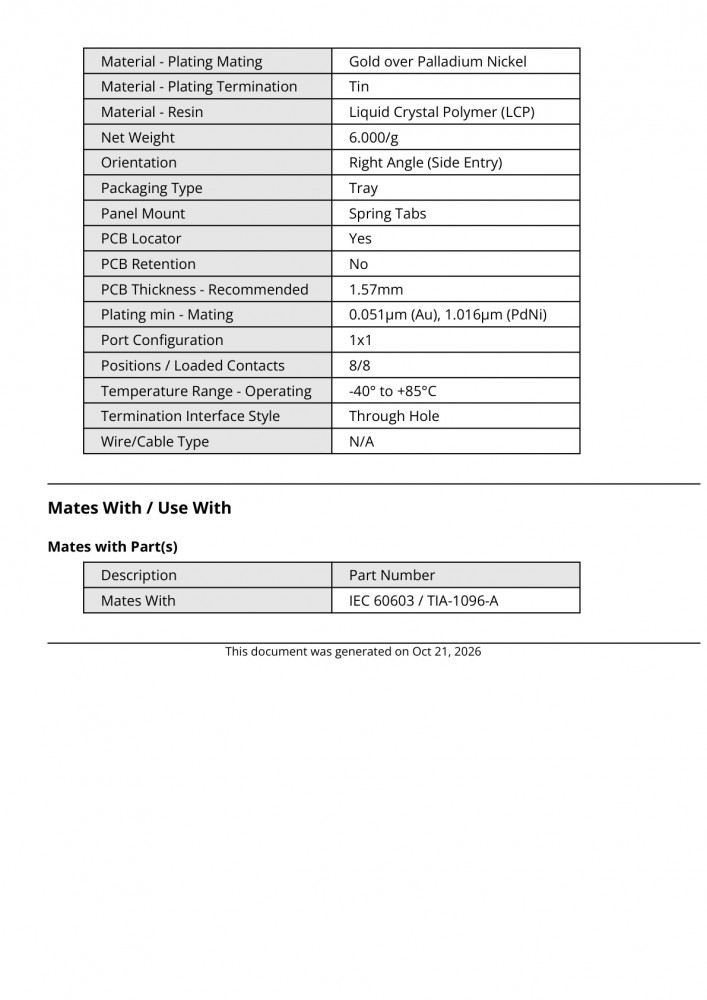MOLEX 938098020 technical document image 3