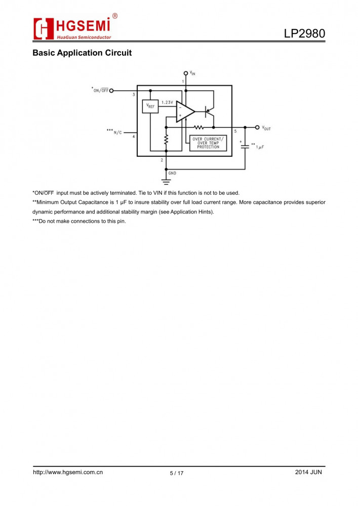 LP2980 technical document page 5
