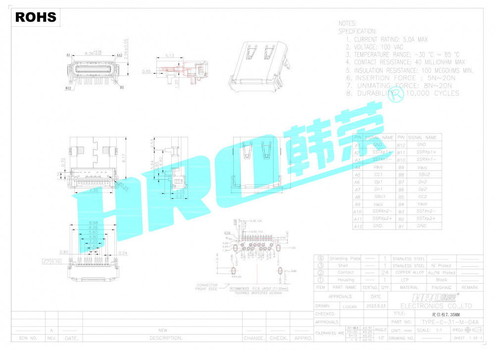 TYPE-C-31-M-04A technical drawing preview