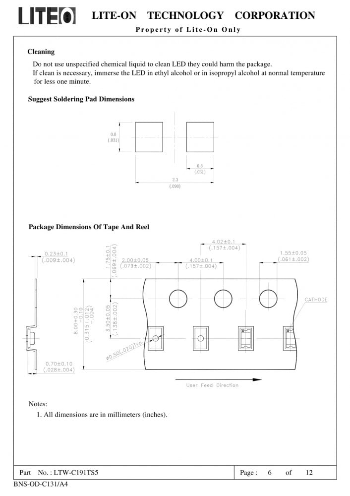 LTW-C191TS5 datasheet page 7