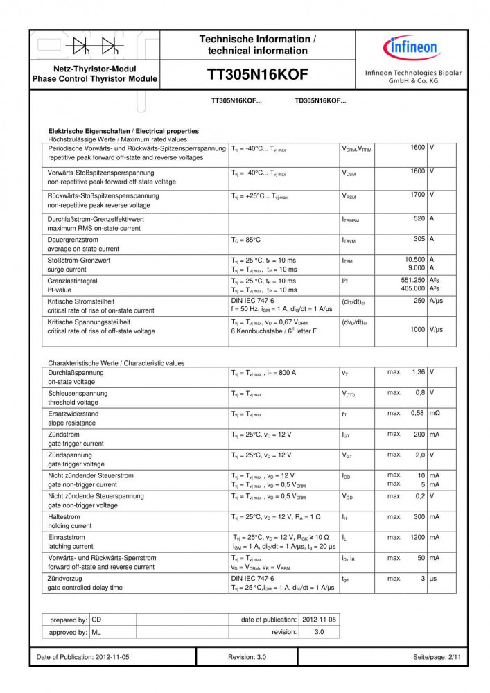 TD305N16KOF datasheet page 2