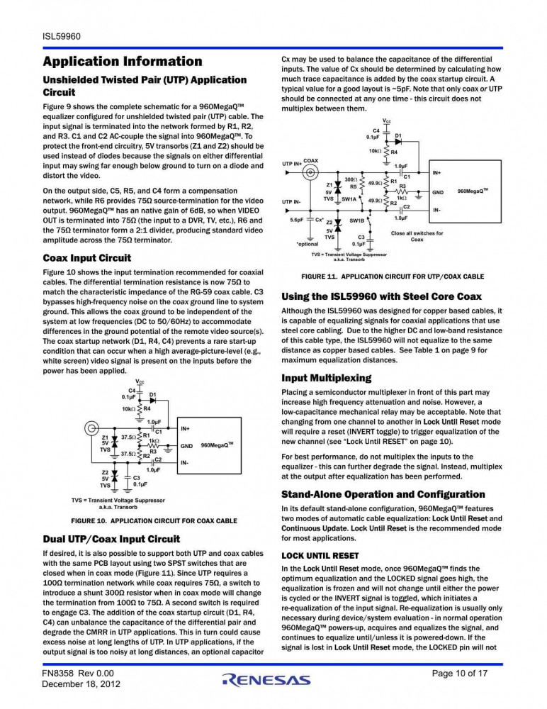 ISL59960 datasheet page 10