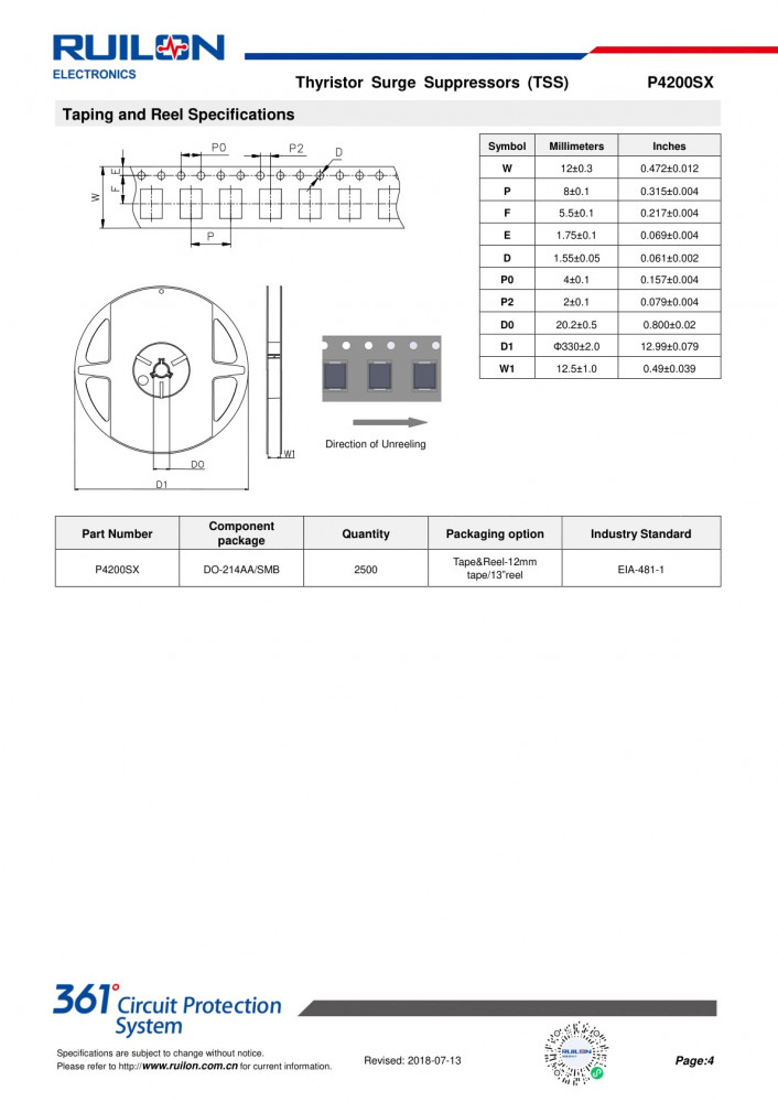 P4200SC technical document page 4
