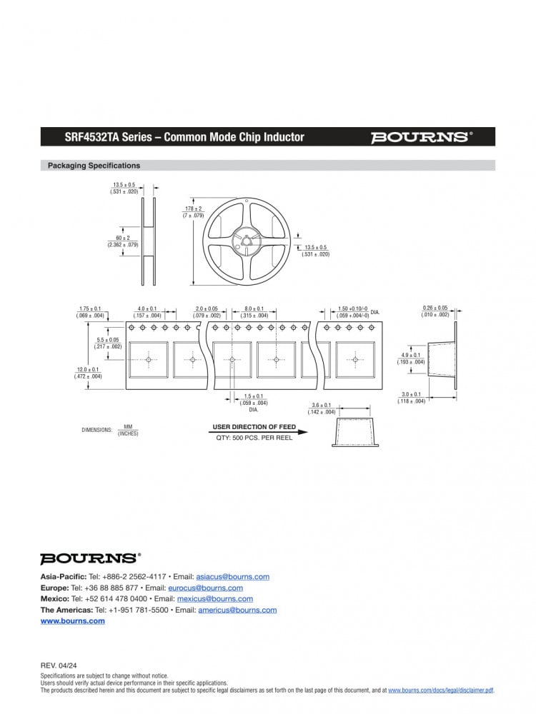 Bourns SRF4532TA series datasheet page 4