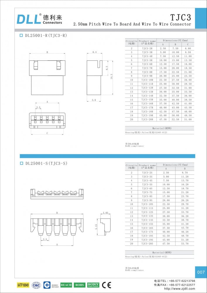 DLL TJC3 series datasheet page 7