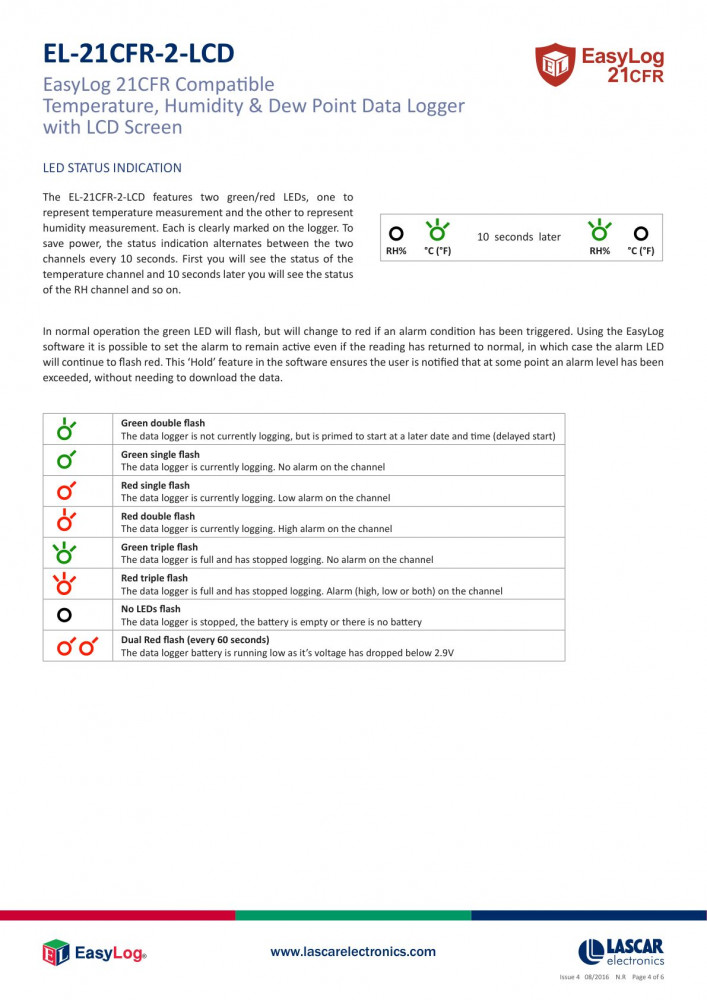 EL-21CFR-2-LCD technical document preview, page 4