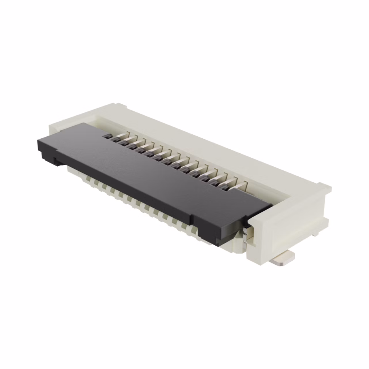 Easy-On FFC/FPC Connector, 0.50mm Pitch, 1.90mm Height, Single Bottom Contact (FS19), Right-Angle, Surface Mount, ZIF, 14 Circuits, Tin-Bismuth Plating for sale
