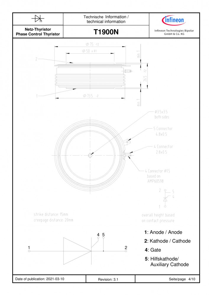 T1900N technical document page 4